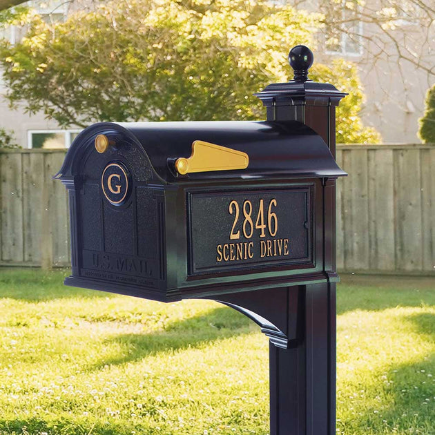 Mailbox Kits | Decorative Curbside Mailboxes | Black Mailboxes