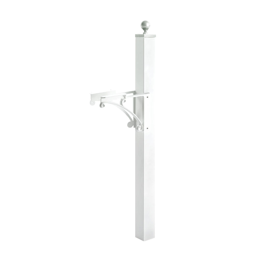 Deluxe Post, Brackets & Ball Finial Package | Mailbox Posts