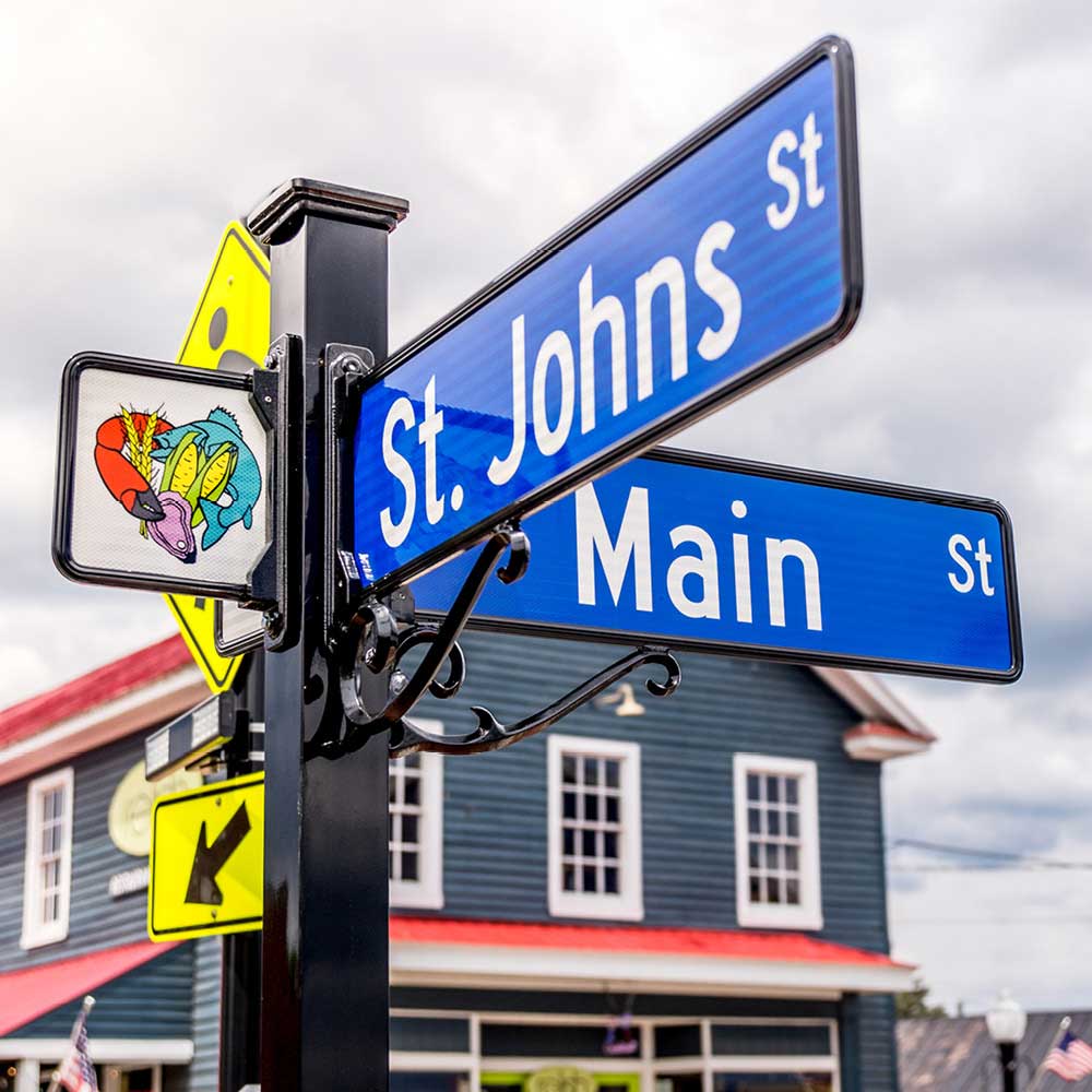 Decorative Street Signs 3" Decorative Street Sign Posts Capital