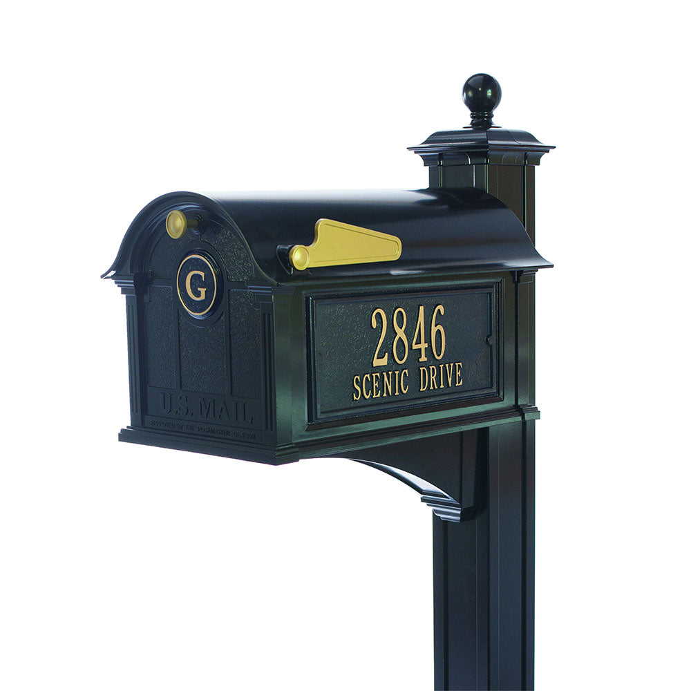 Balmoral Mailbox Monogram & Side Plaques Package | Mailboxes