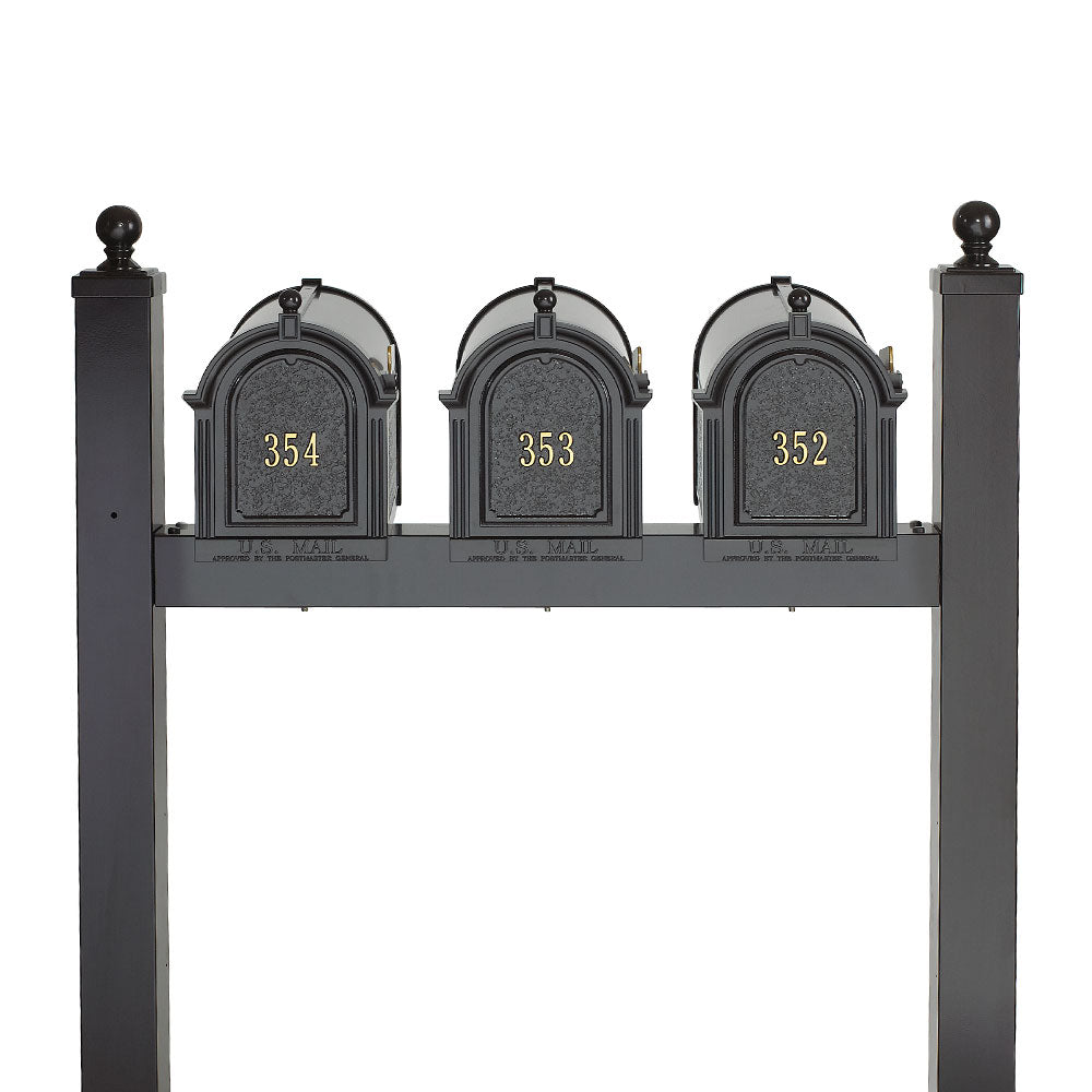 Multi-Unit Capitol Mailbox Triple Package | 3 Mailbox Unit