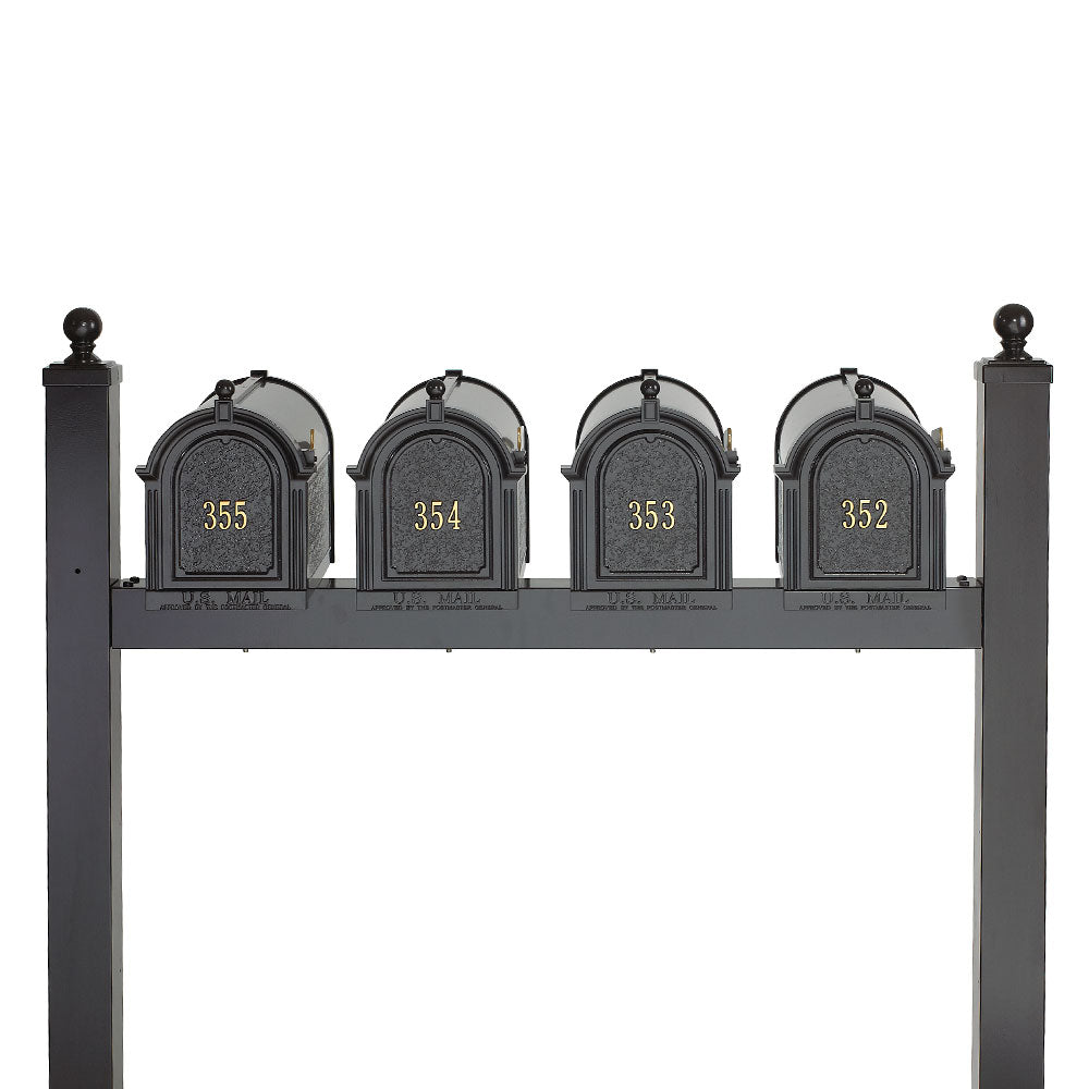 Multi-Unit Capitol Mailbox Quad Package | 4 Mailbox Unit