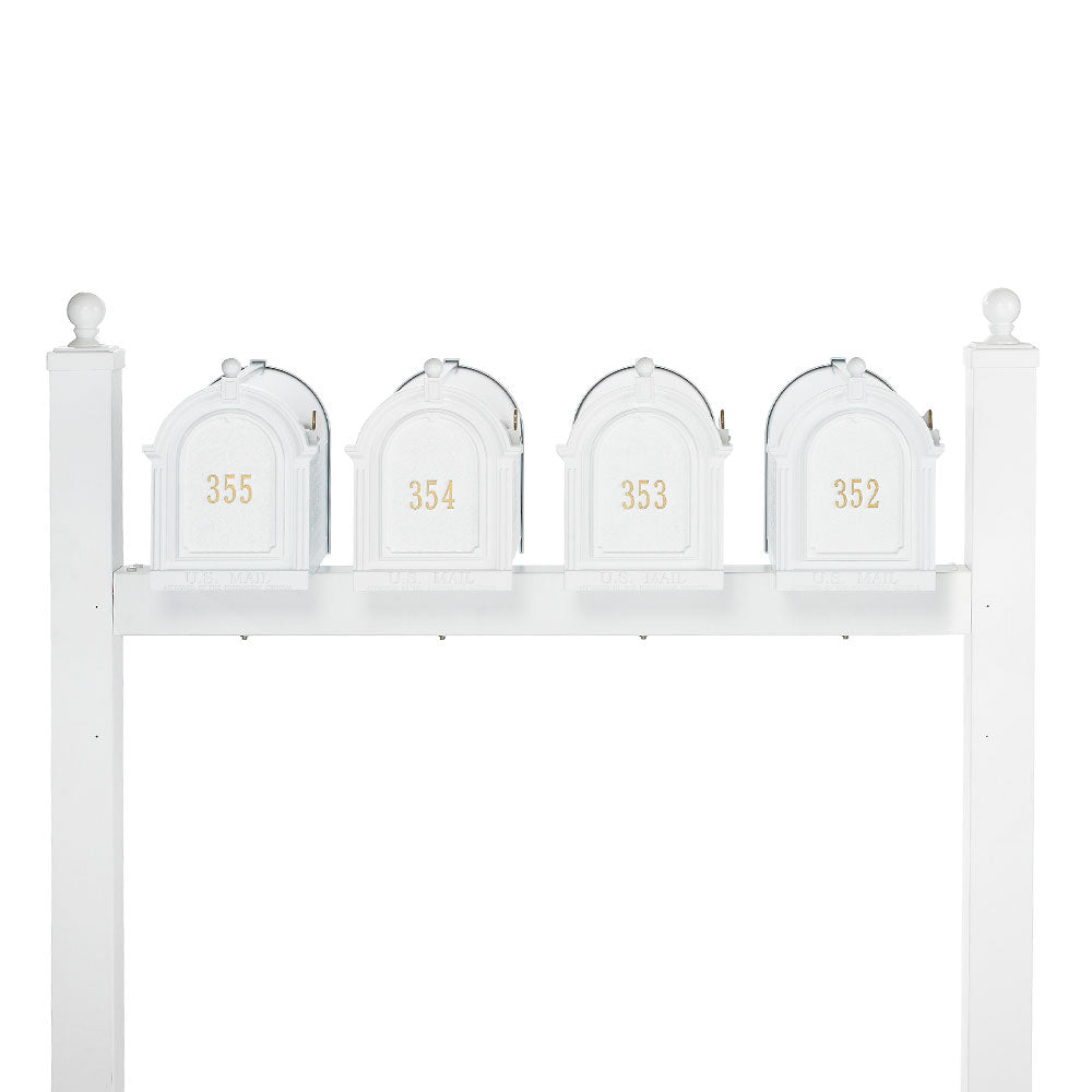 Multi-Unit Capitol Mailbox Quad Package | 4 Mailbox Unit