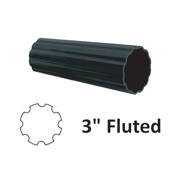 3" Diameter Aluminum Sign Post - Fluted | Sign and Light Posts