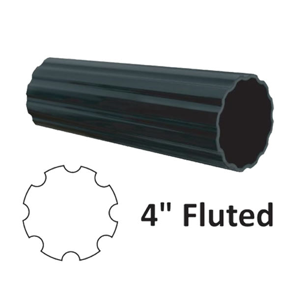 4" Fluted Surface Mount Light Pole