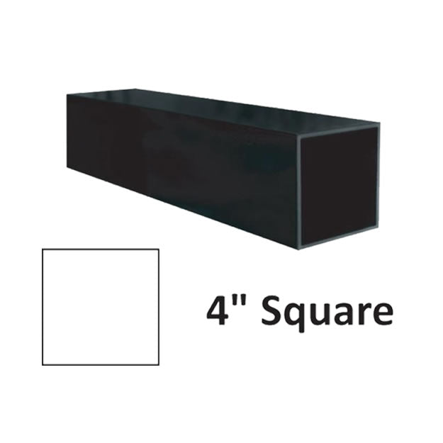 4"x4" Square Aluminum Sign Post | Sign and Light Poles