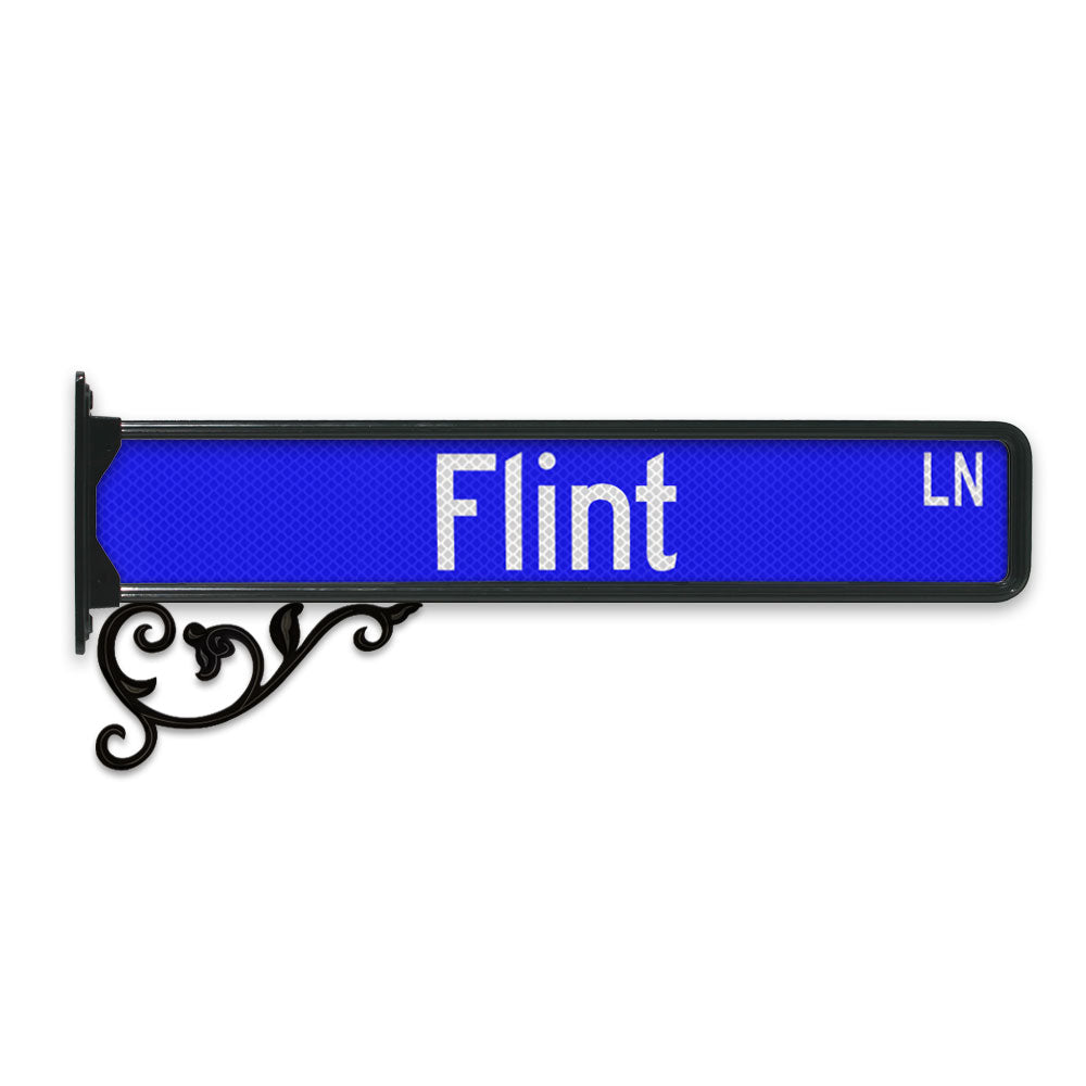 Street Blade Trim with Ivy Scroll | Street Sign Frame