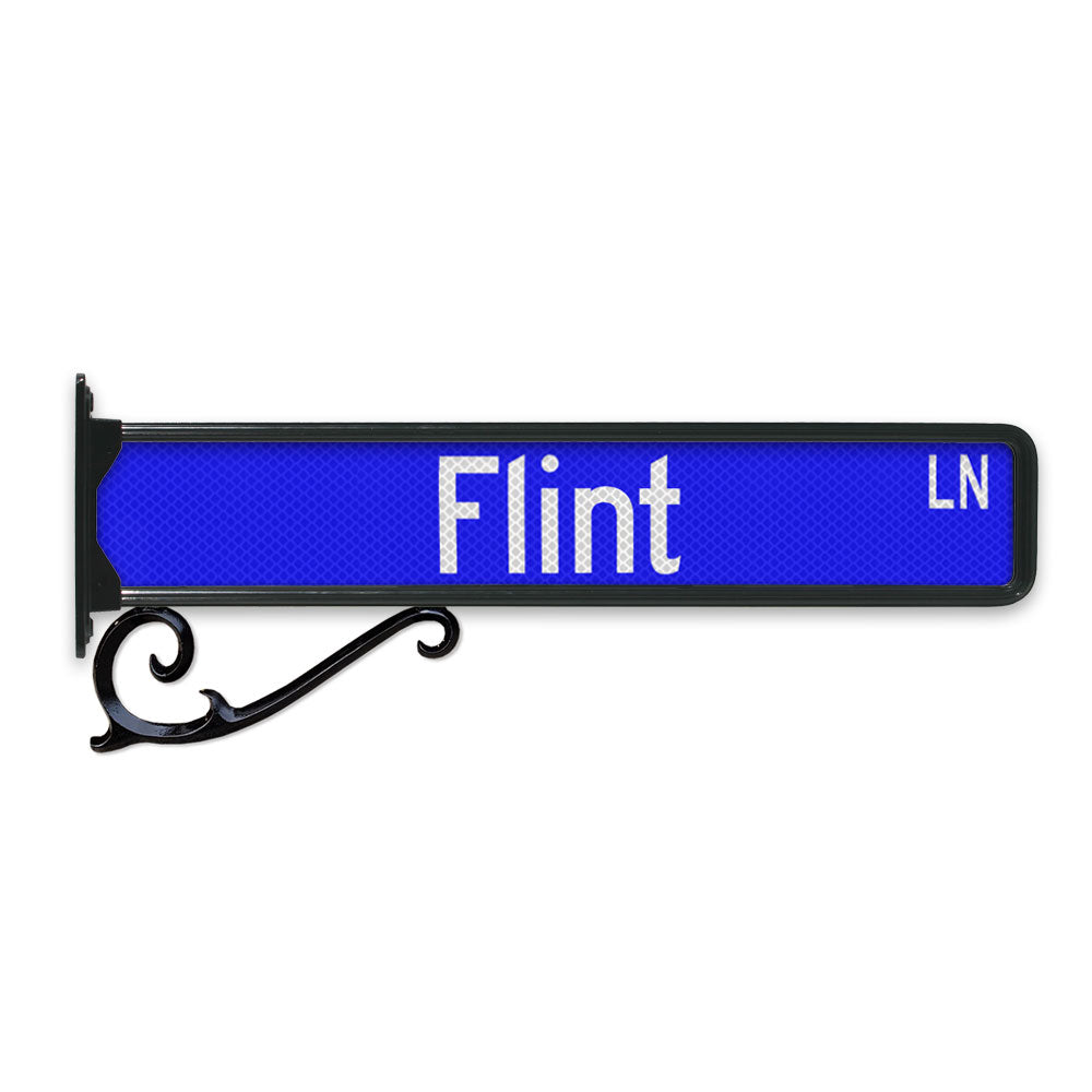 Street Blade Trim with Hatteras Scroll | Street Sign Frame
