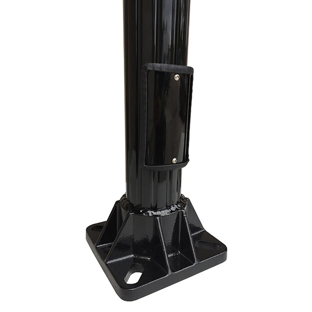 4" Fluted Surface Mount Light Pole with Electrical Access Door