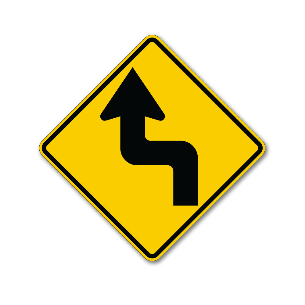 Reverse Turn Left Arrow Traffic Sign