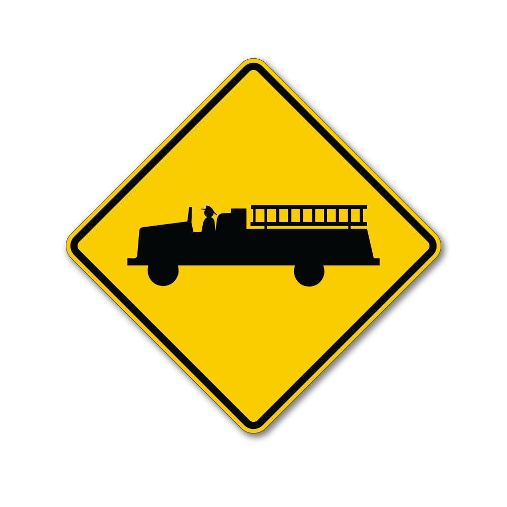 Fire Truck Symbol / Emergency Vehicles Sign