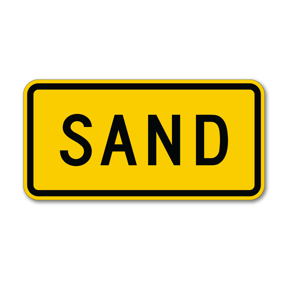 Sand Road Sign
