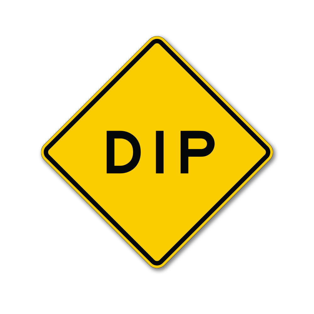 Dip Traffic Sign | Custom Street Signs by Signature Streetscapes