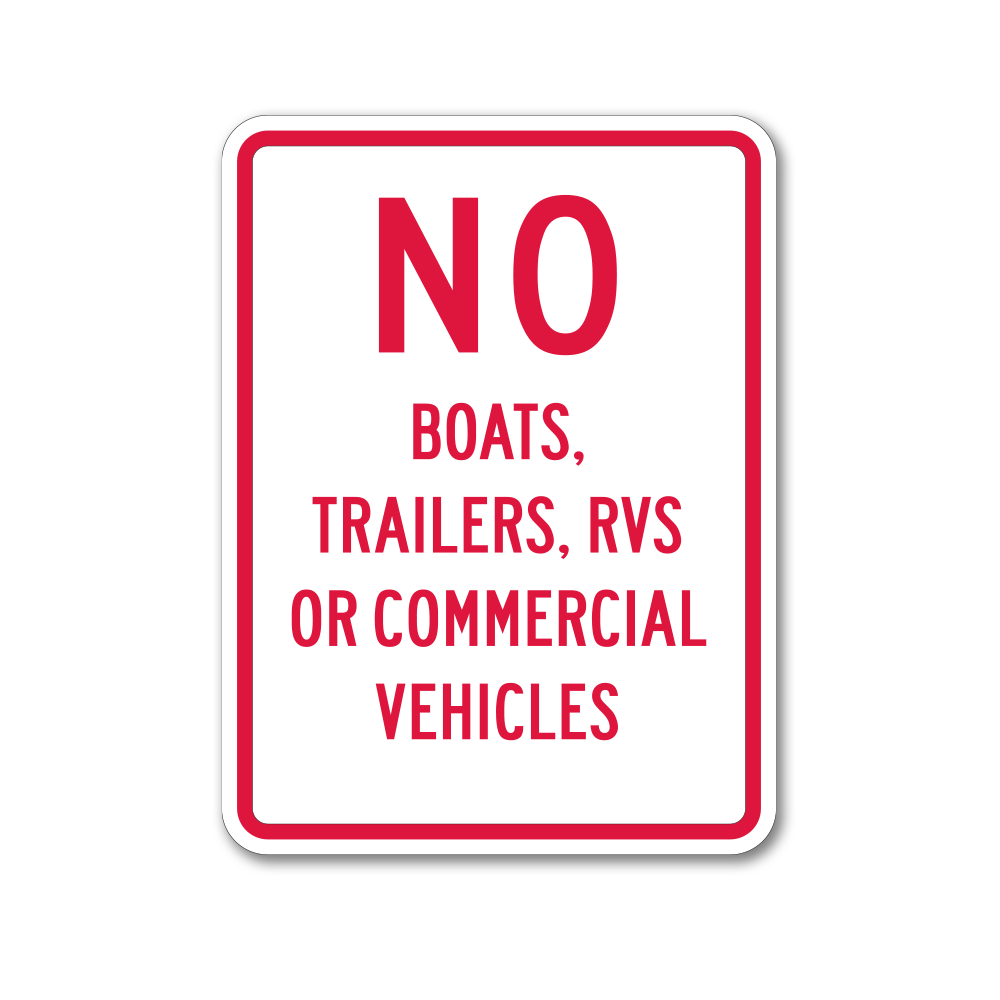 No Boats Sign | Road, Parking Lot Signs