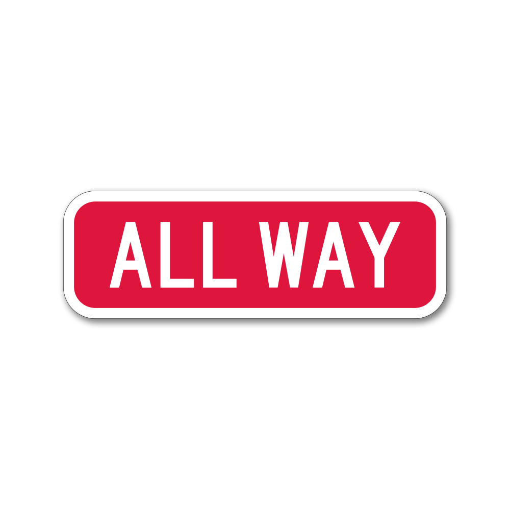 All Way Sign