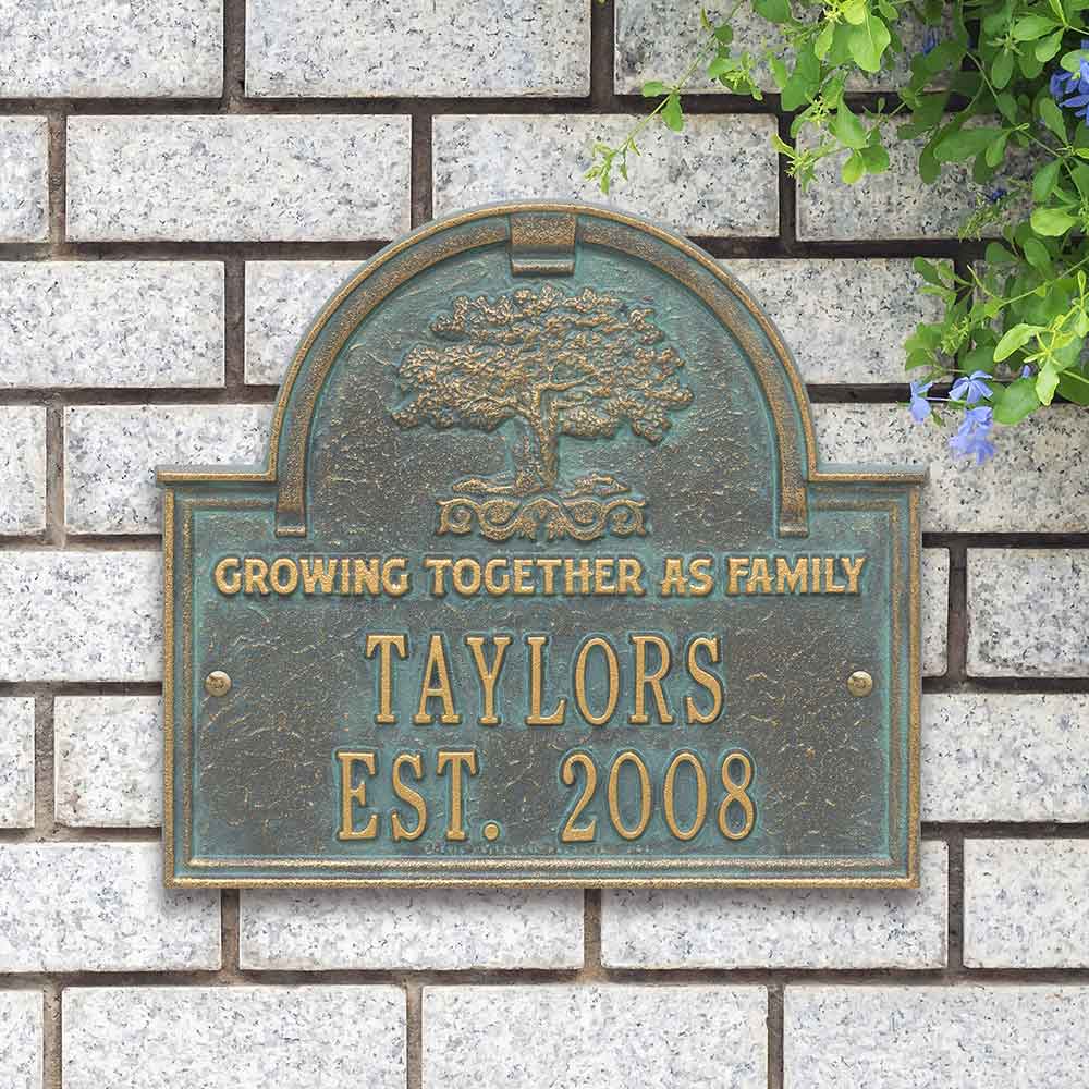 Arch Family Tree Anniversary Wedding Event Plaque