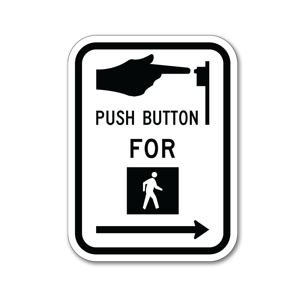 Push Button to Cross - Arrow Right