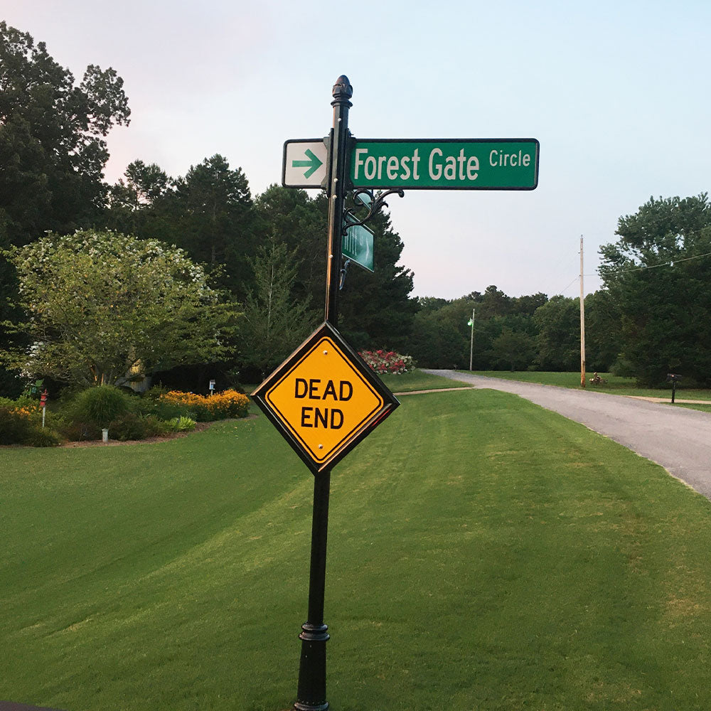 Diamond Extruded Aluminum Sign Frame | Traffic Sign Frames