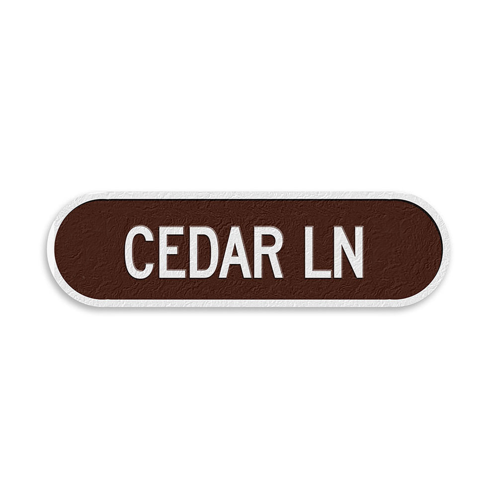 Oval Cast Aluminum Street Name Sign | Decorative Street Signs