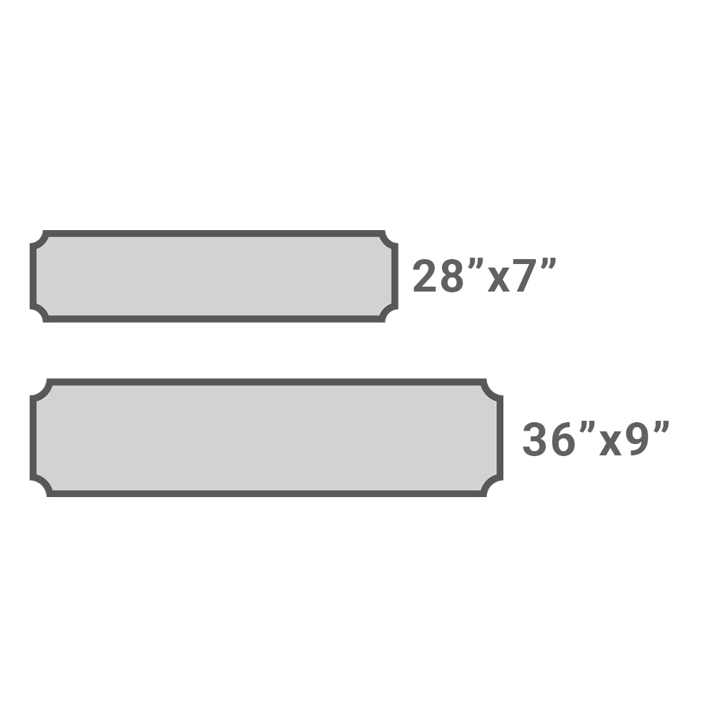 Scallop Cast Aluminum Street Sign | Decorative Street Signs