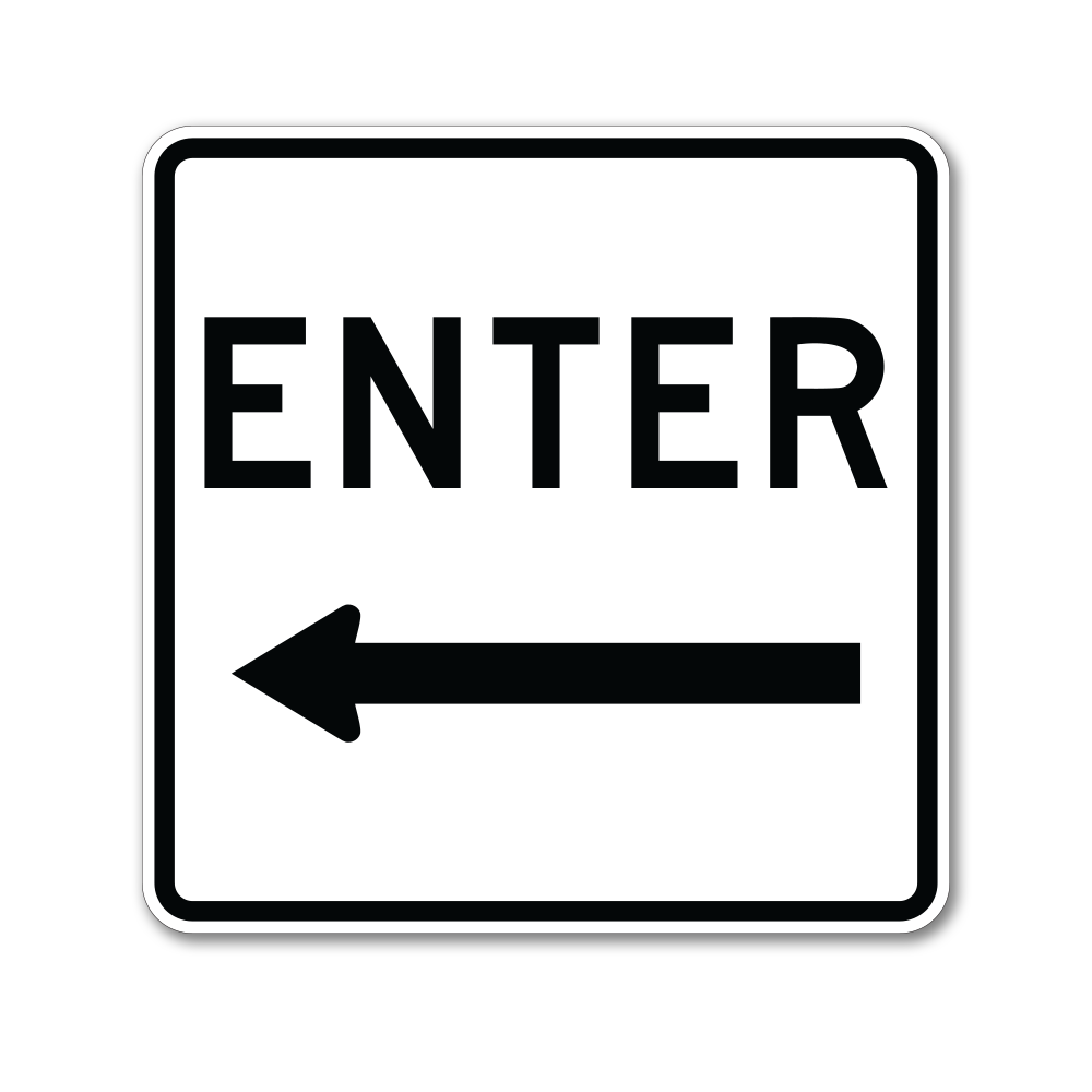Enter Left Arrow Sign