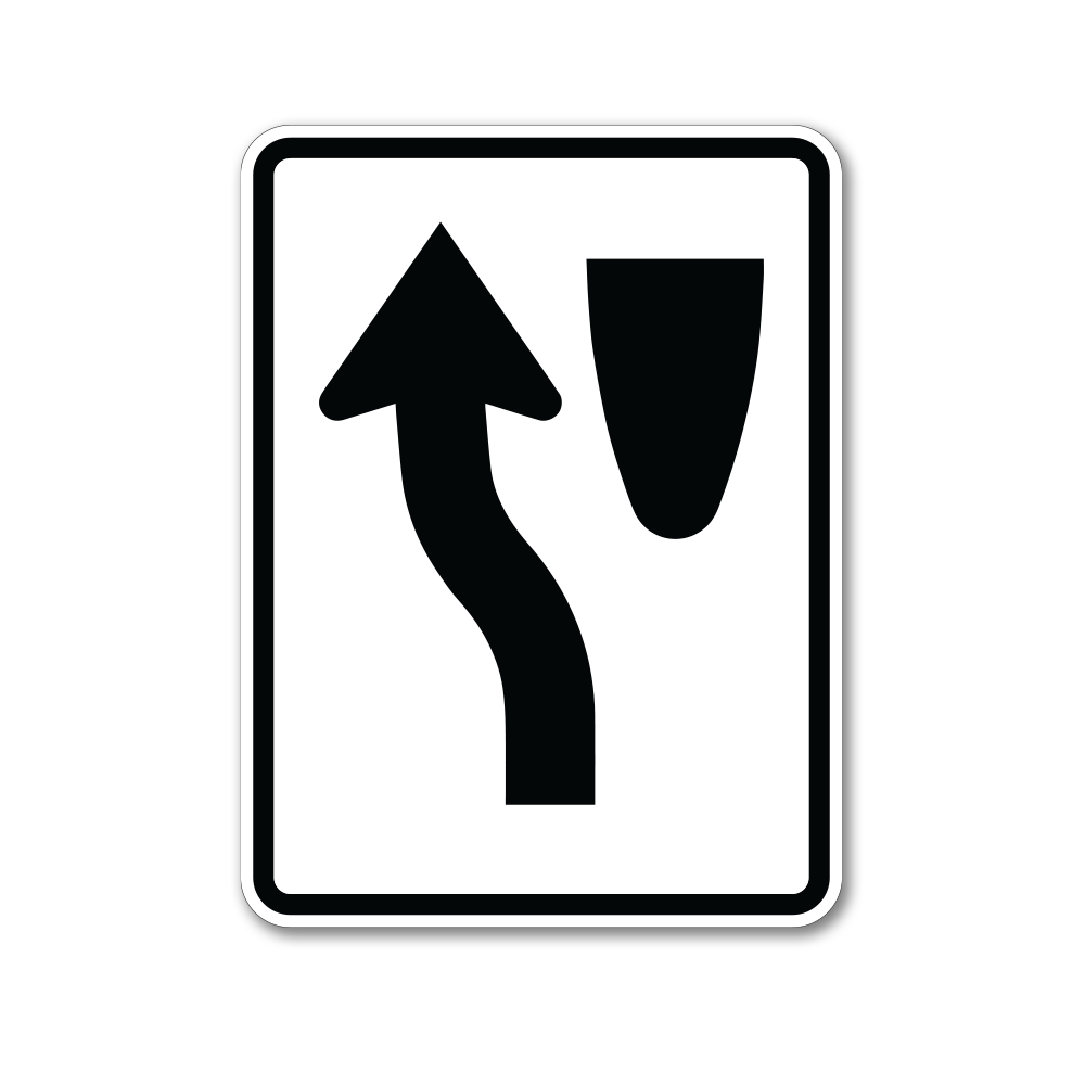 Keep Left Symbol Sign