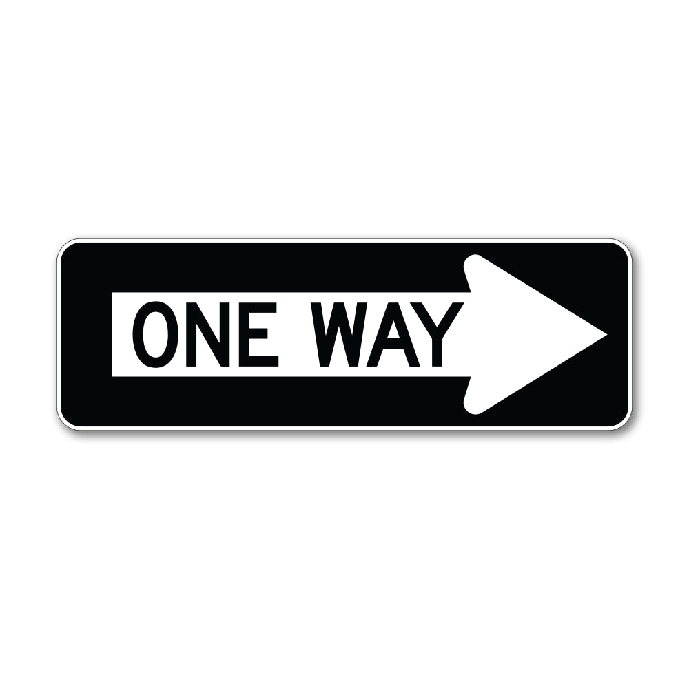 One Way in Right Arrow Sign | Reflective Street Traffic Sign